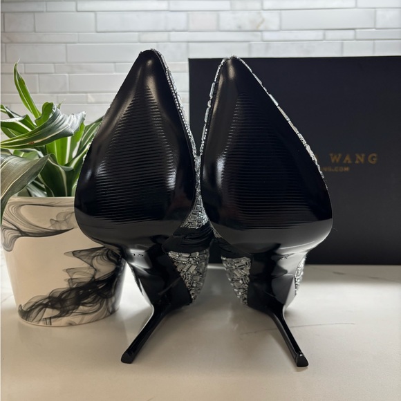 AKIRA | Shoes | Akira Silver Black Rhinestone Gem High Heel Boot Bootie ...